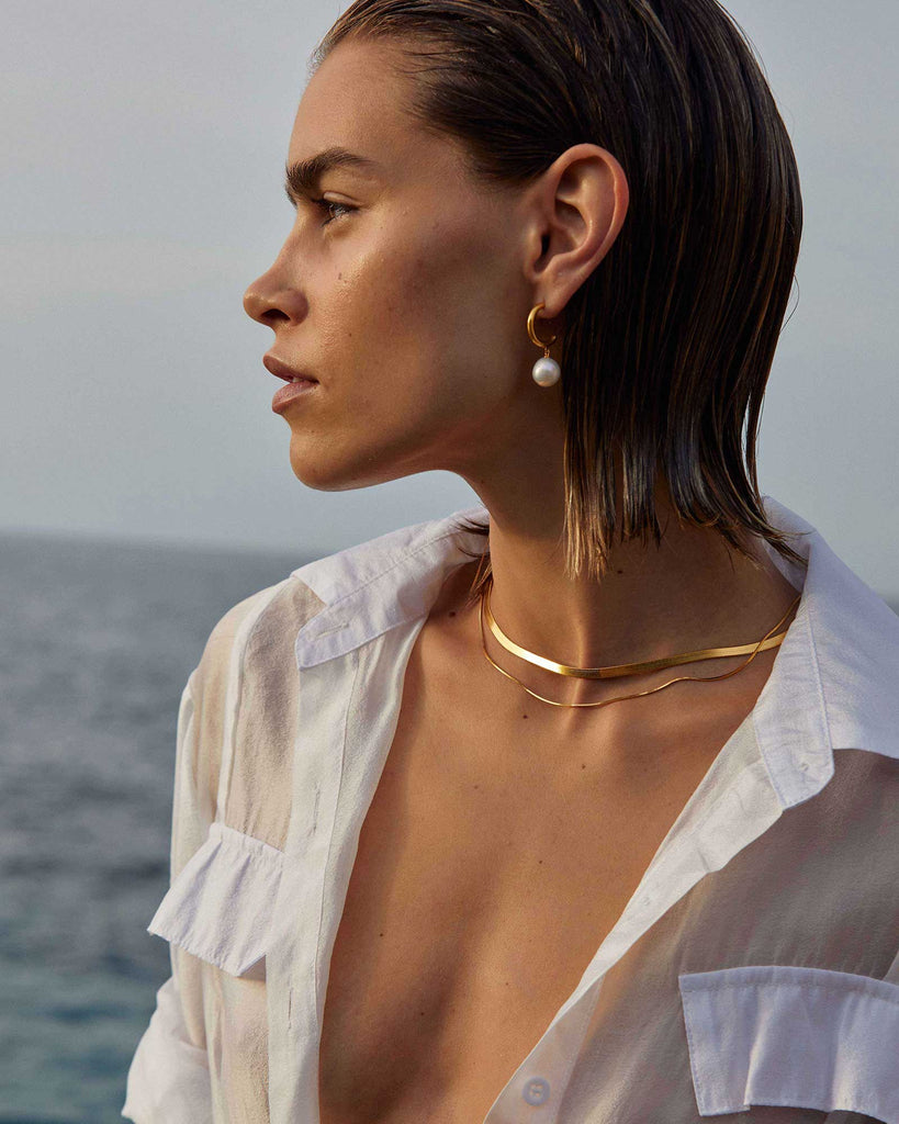 HERRINGBONE CHAIN 18K GOLD VERMEIL KIRSTIN ASH United States