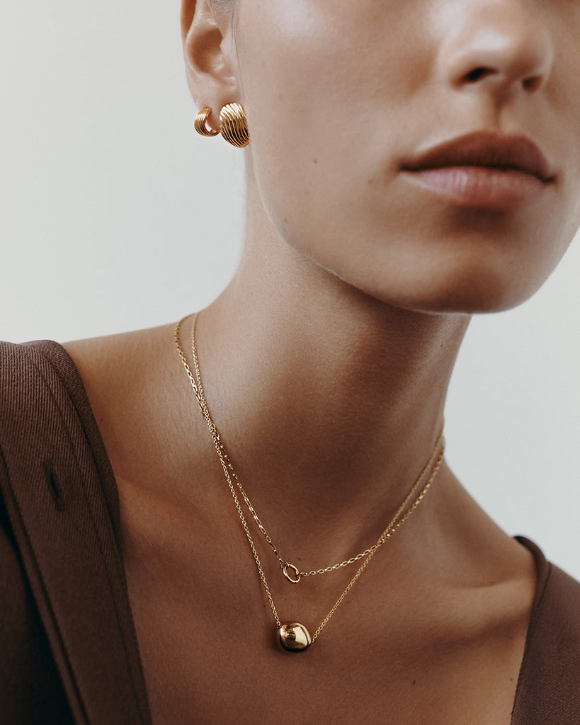RISE OVERSIZED STUDS (18K GOLD PLATED) – KIRSTIN ASH (United States)