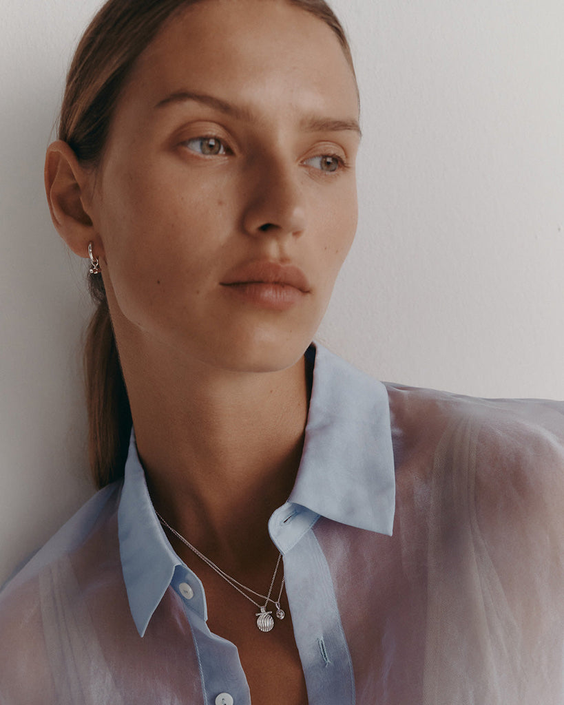 RISE COIN NECKLACE (STERLING SILVER) – KIRSTIN ASH (United States)
