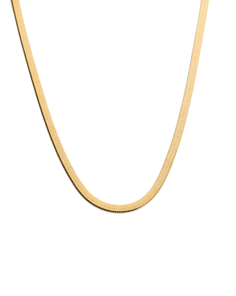 HERRINGBONE CHAIN 18K GOLD VERMEIL